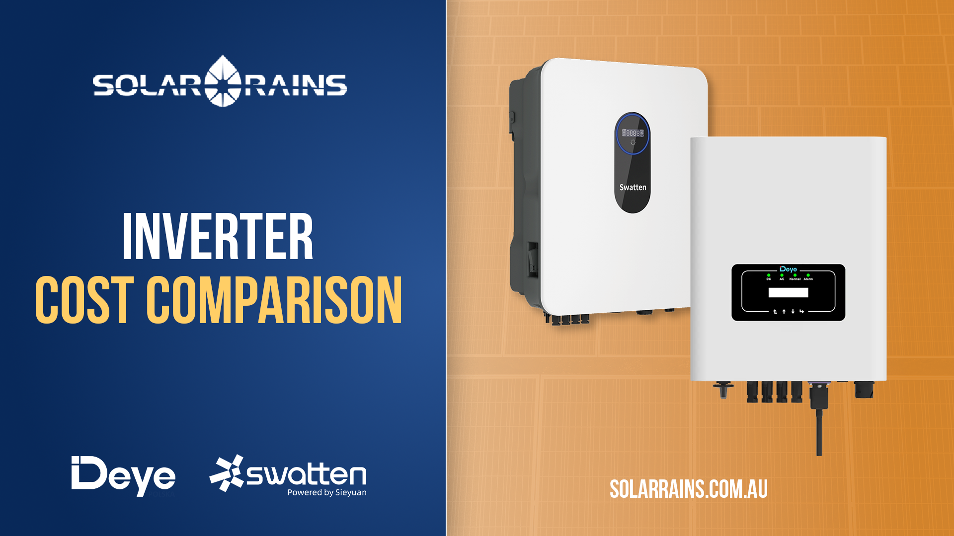 Swatten vs Deye Inverter: Operating Cost Comparison - Solar Rains Pty Ltd