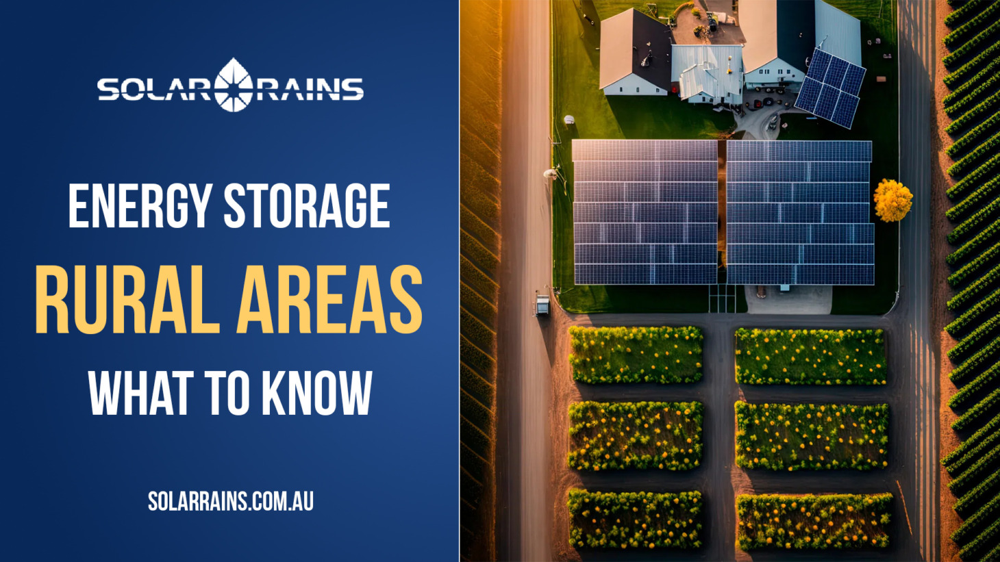 Choosing Energy Storage Systems for Rural Areas - Solar Rains Pty Ltd