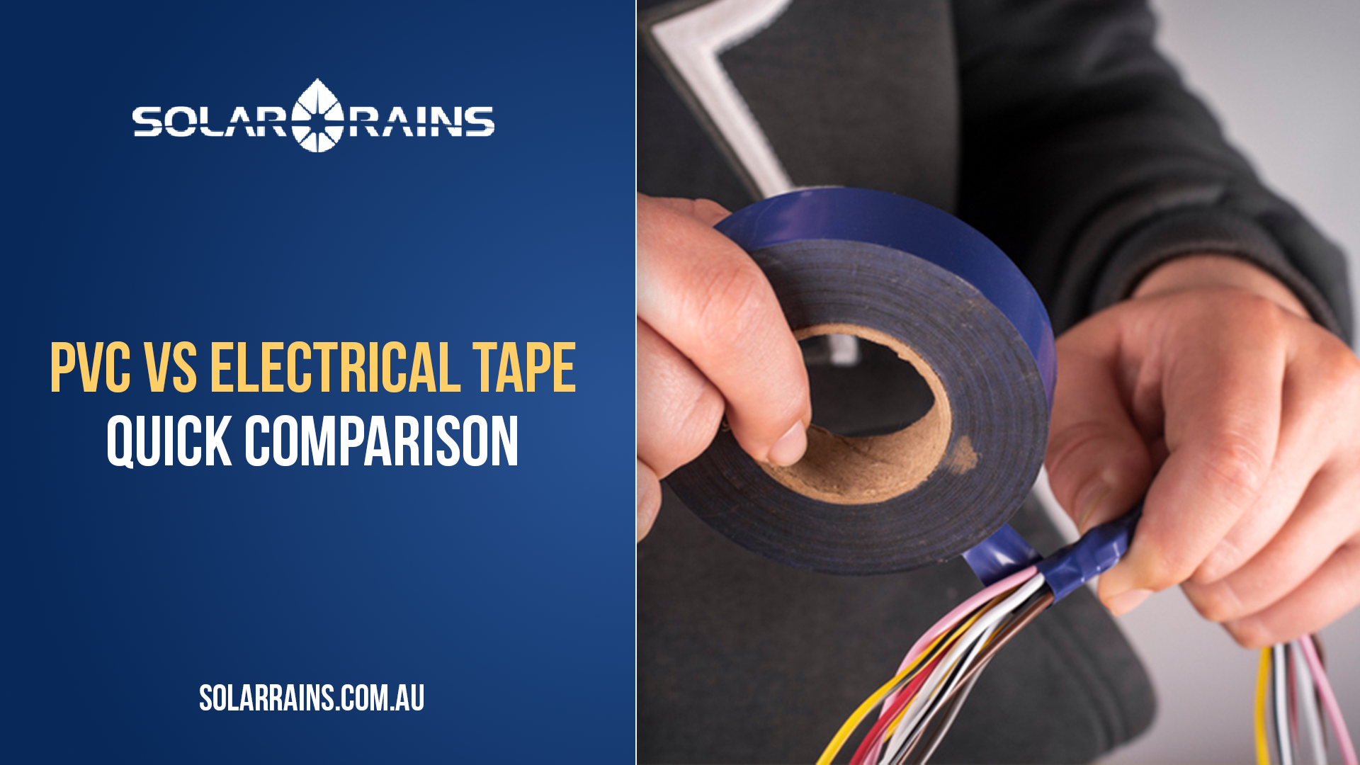 PVC Insulation Tape Rainbow 5 or 10 Rolls - Solar Rains Pty Ltd